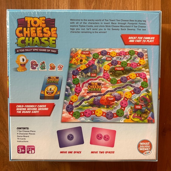 What Do You Meme | Toys | Toe Cheese Chase Board Game Nwt New Kids ...
